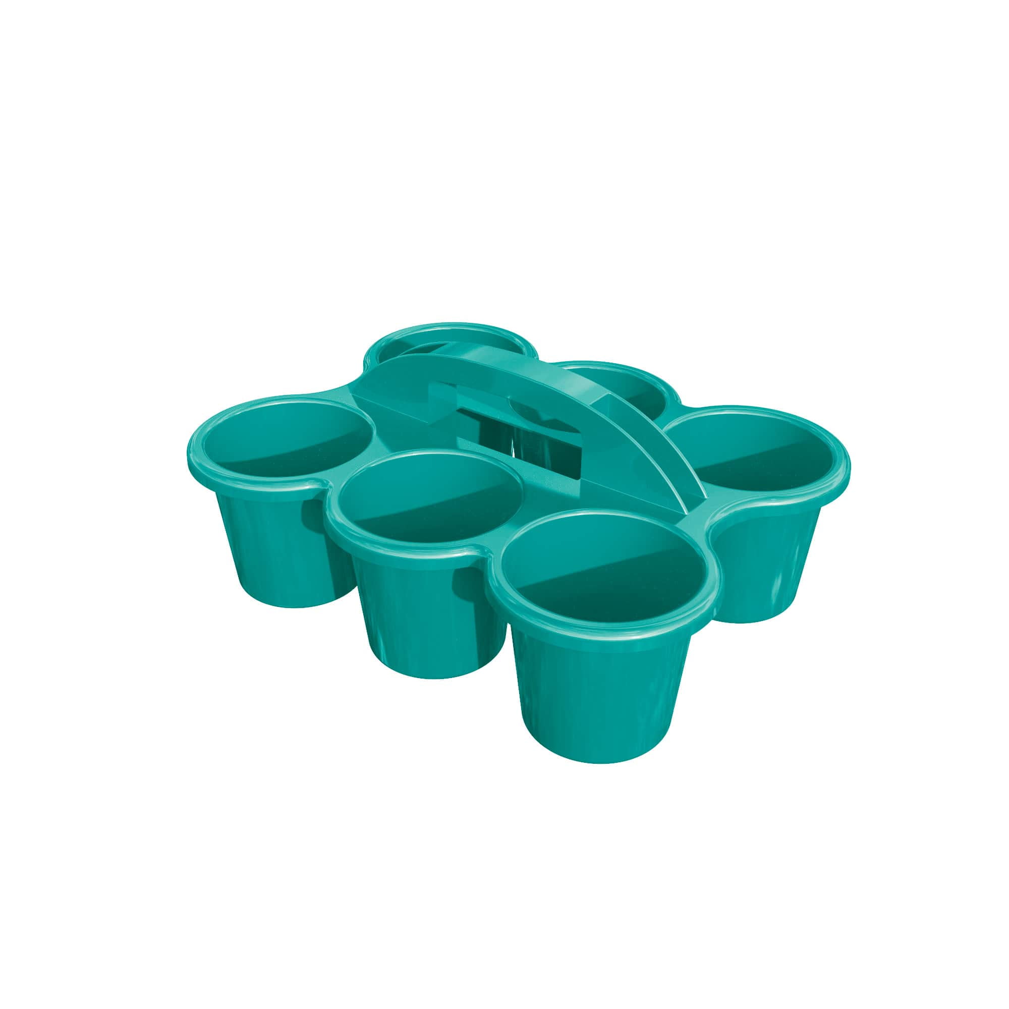 Teal 6-Cup Plastic Caddy by Creatology - Holds Toys, Paint Brushes, Art ...