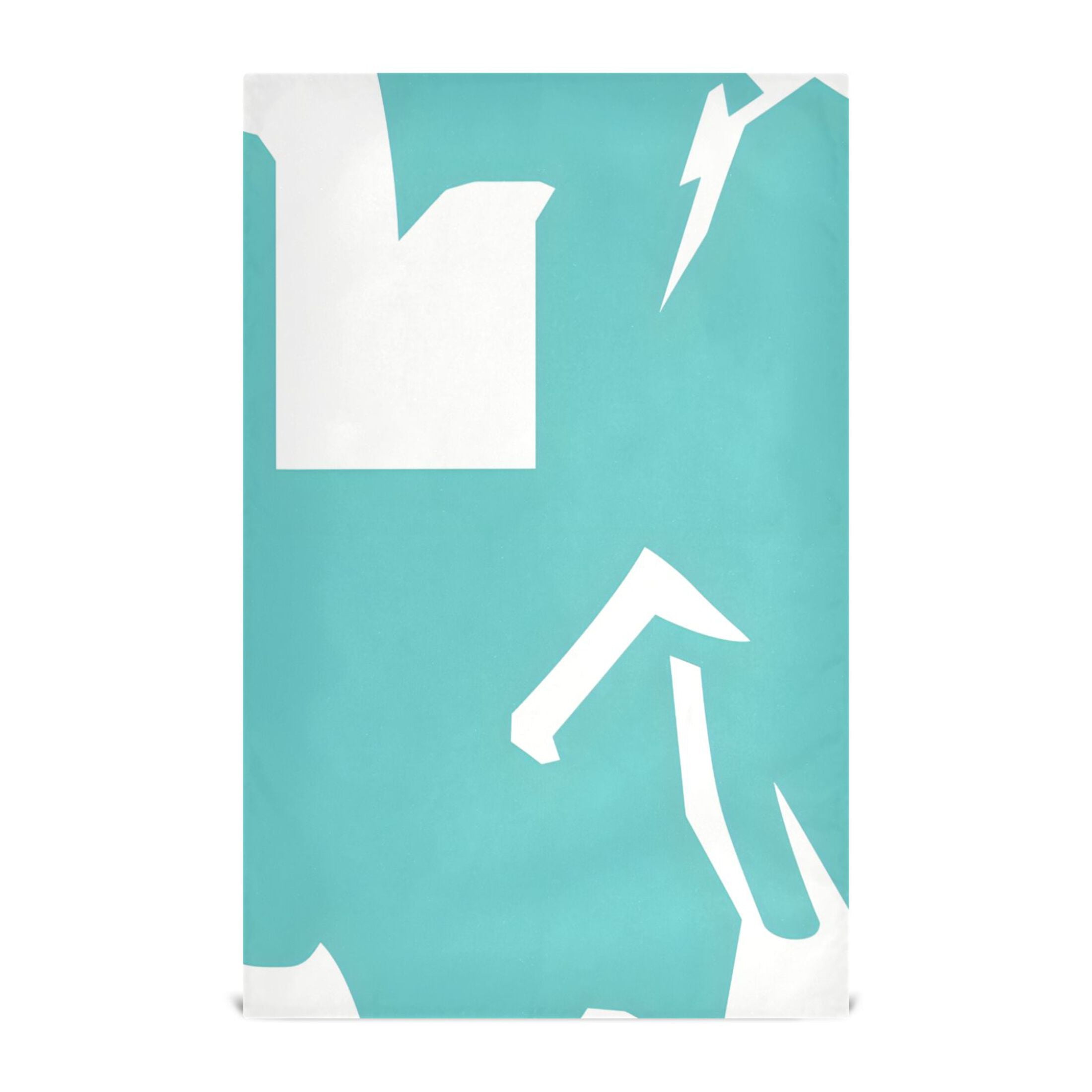 Teal Abstract Design Kitchen Towels 6-Piece Pack Tea Towels for Kitchen ...