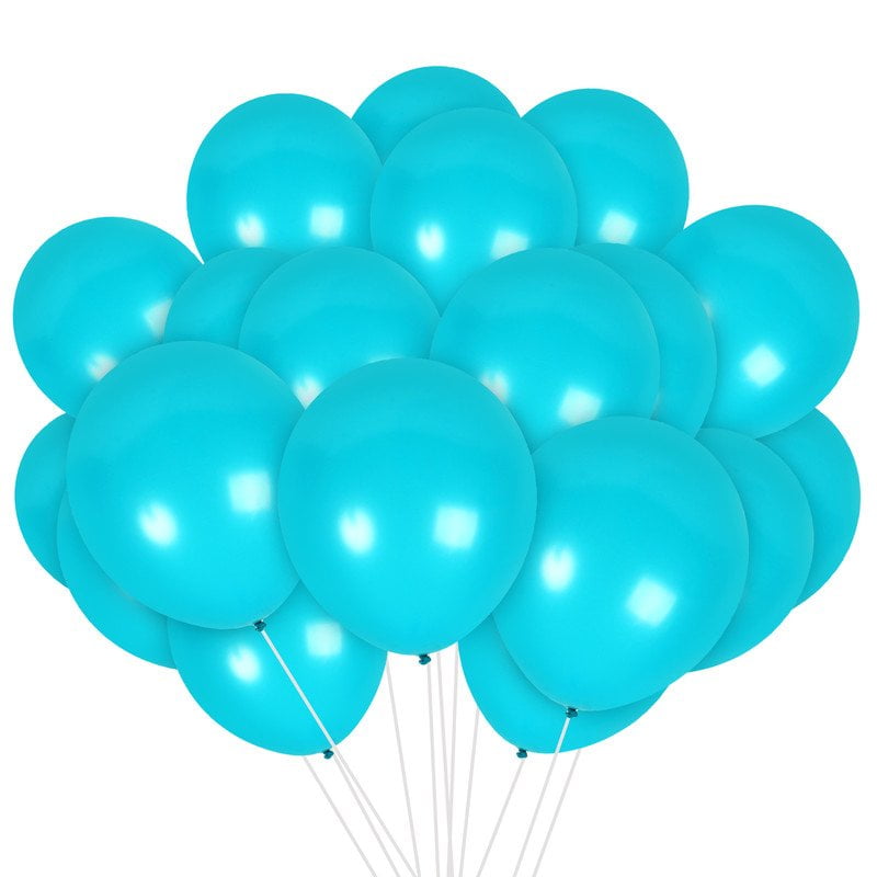 Teal Balloons - 12 Inch Latex Balloons - 36 Pack - Walmart.com