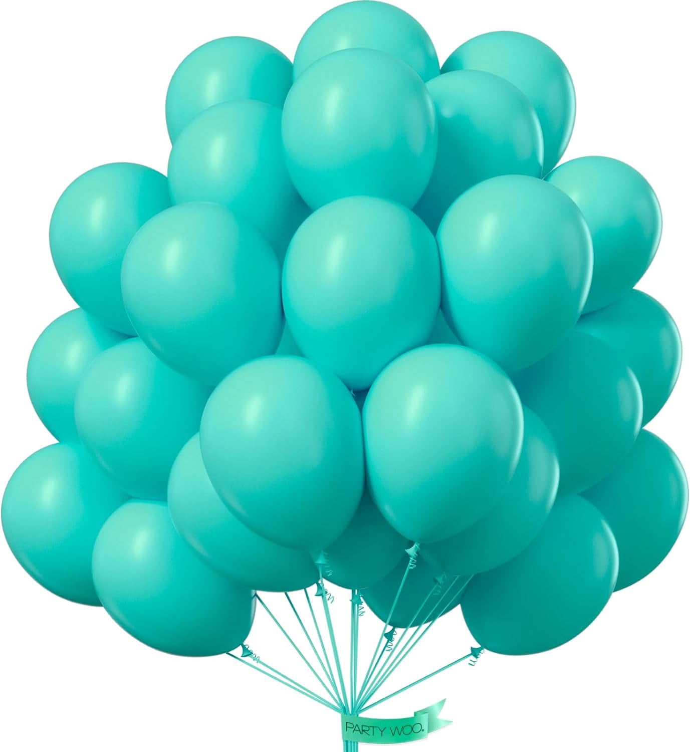 Teal Balloons, 51 Pcs 12 Inch Teal Blue Balloons, Turquoise Balloons ...