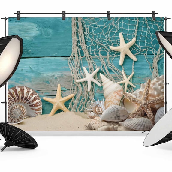 Teal Beach Coastal Backdrop for Photoshoot,Photography Photo Studio ...