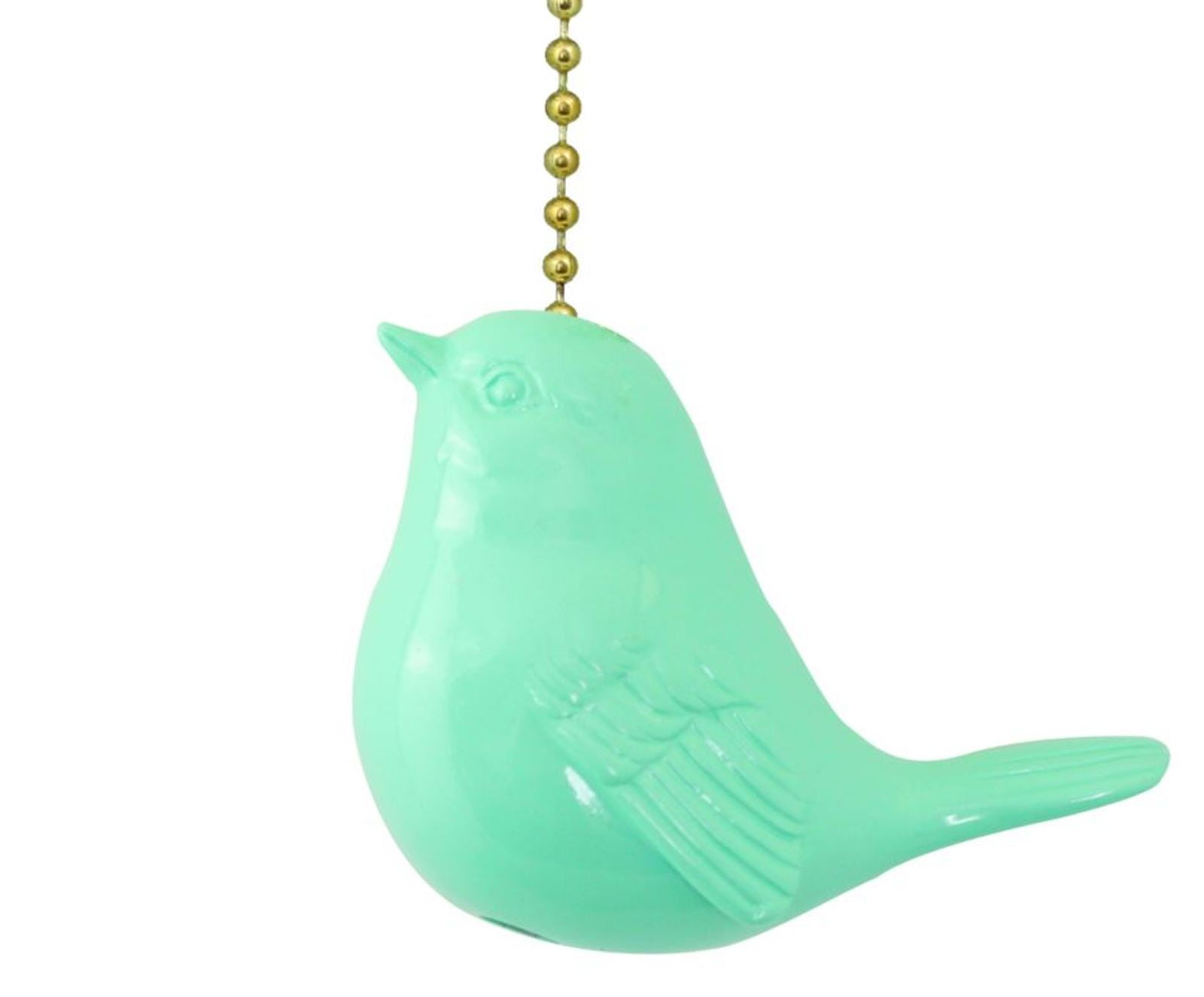 Teal Blue Bird Ceiling Fan Light Dimensional Pull Resin - Walmart.com