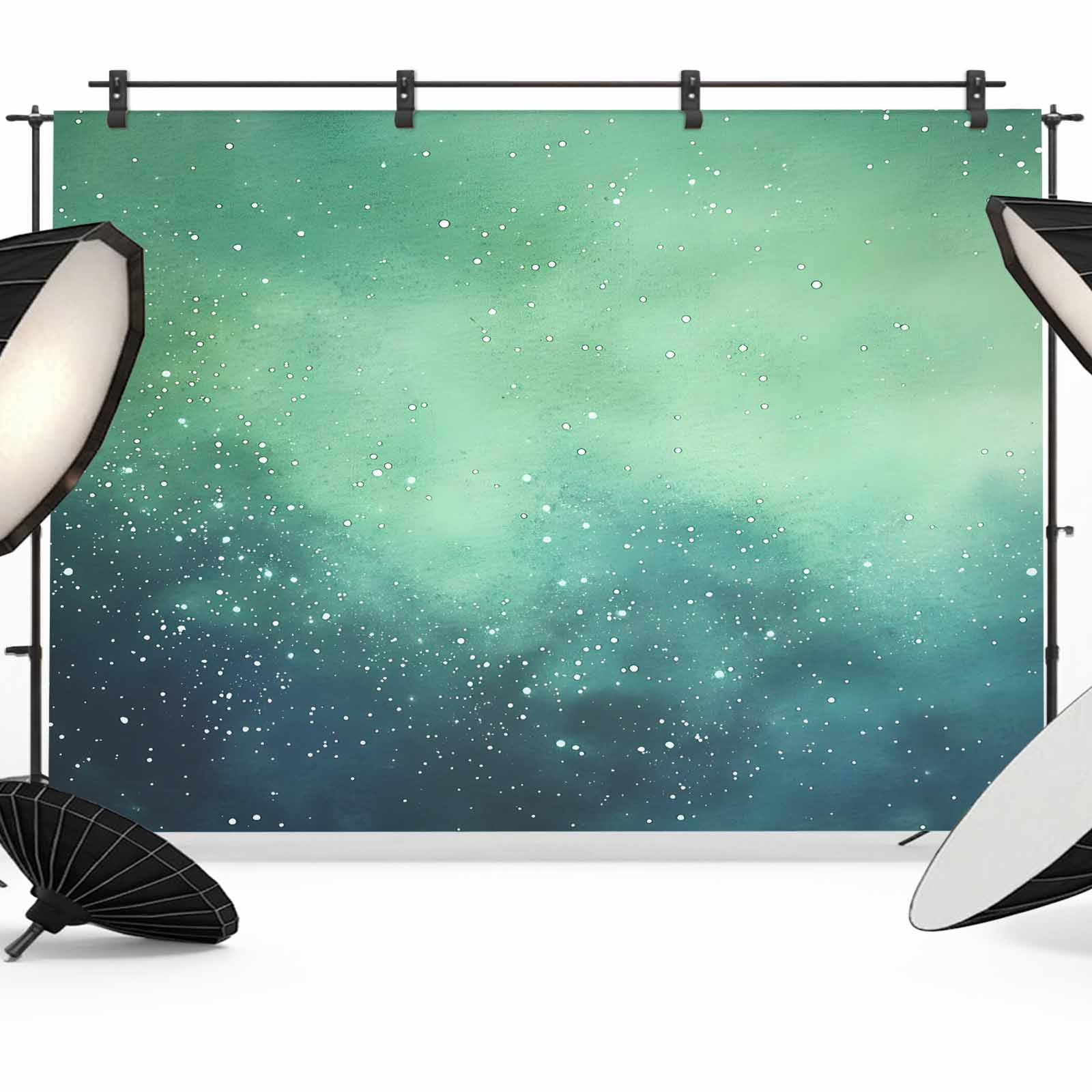 Teal Blue Starry Sky Backdrop for Photoshoot,Photography Photo Studio ...
