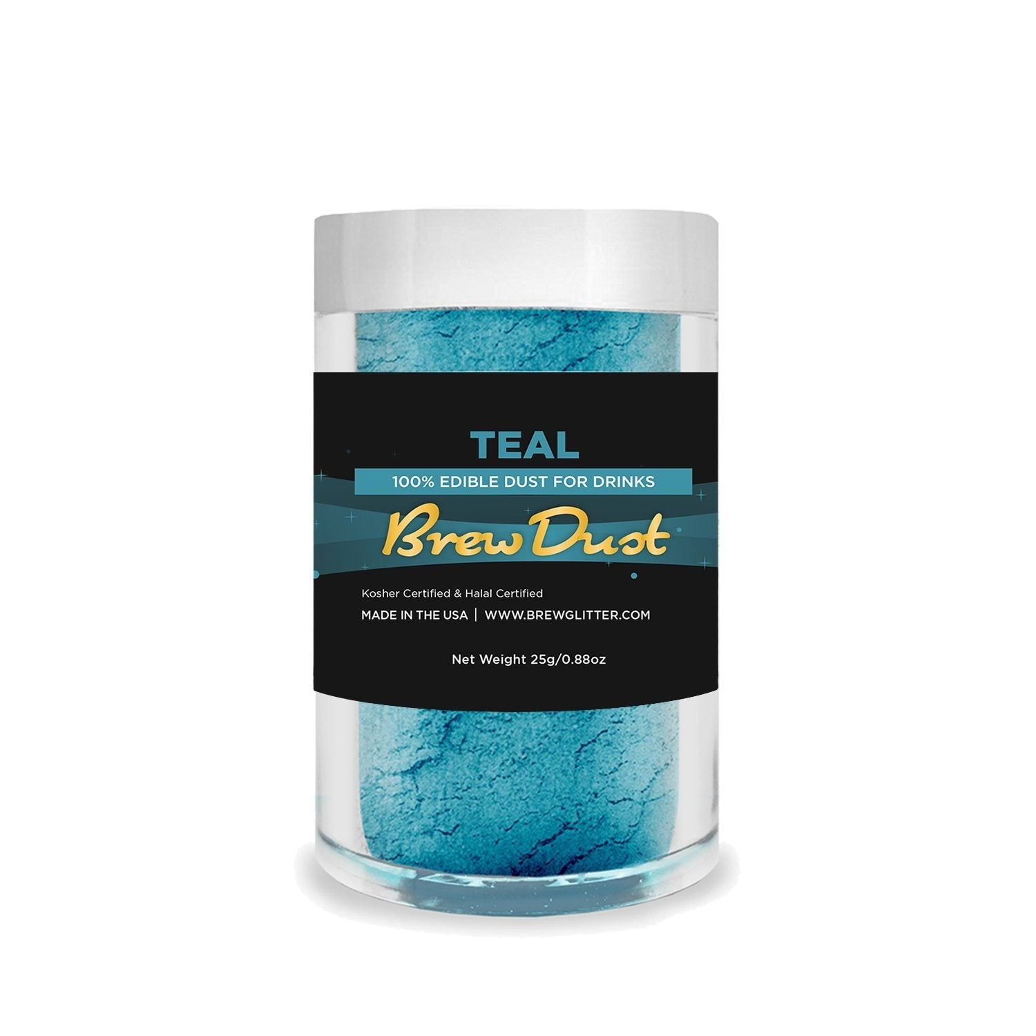 Brew Dust - Teal Edible Drink Powder - Silky Swirl, Beverage Safe, 25g ...