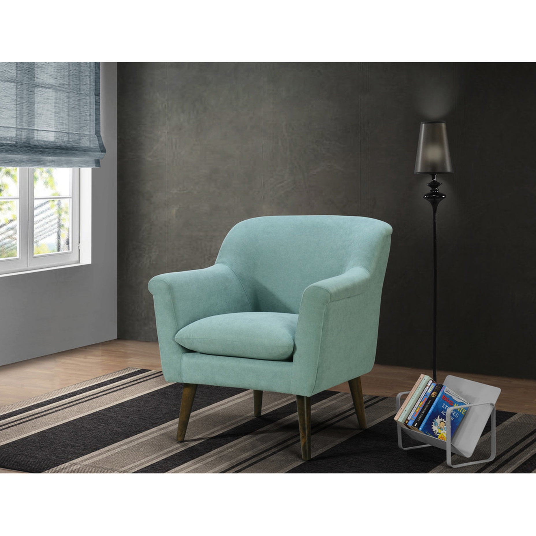 Teal Chair, 32" - Mid - Century Modern - Foyer / Decorative Seating ...