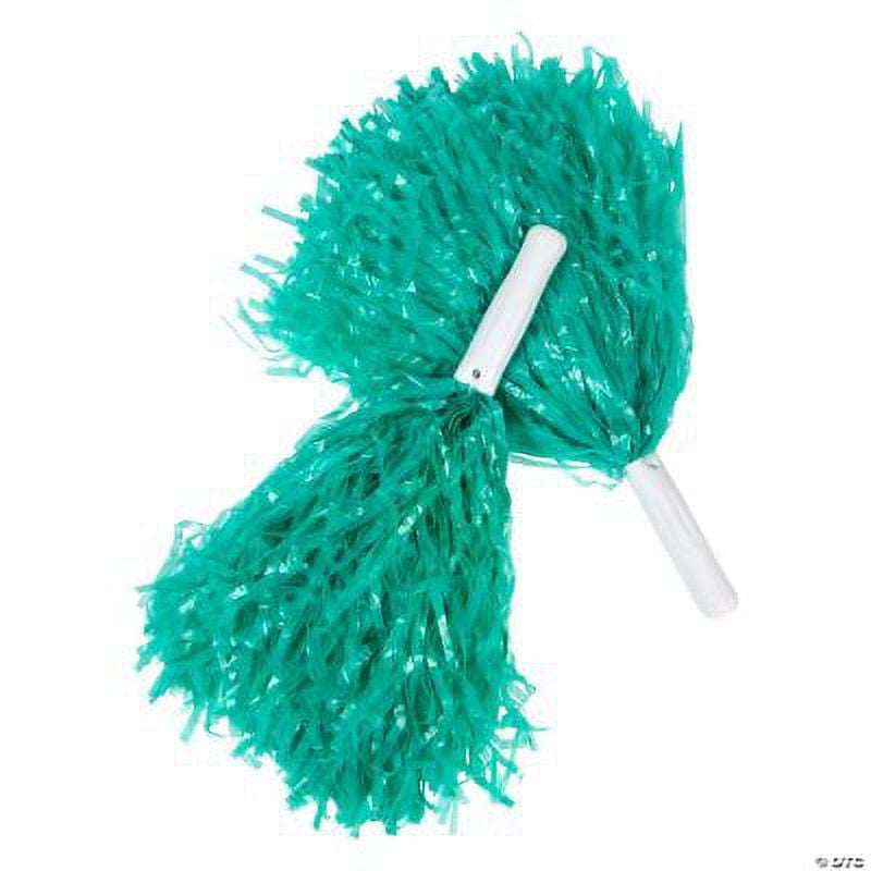 Teal Cheerleader Cheer Pom-Poms for Cheering, 12 Piece Toy Set for ...