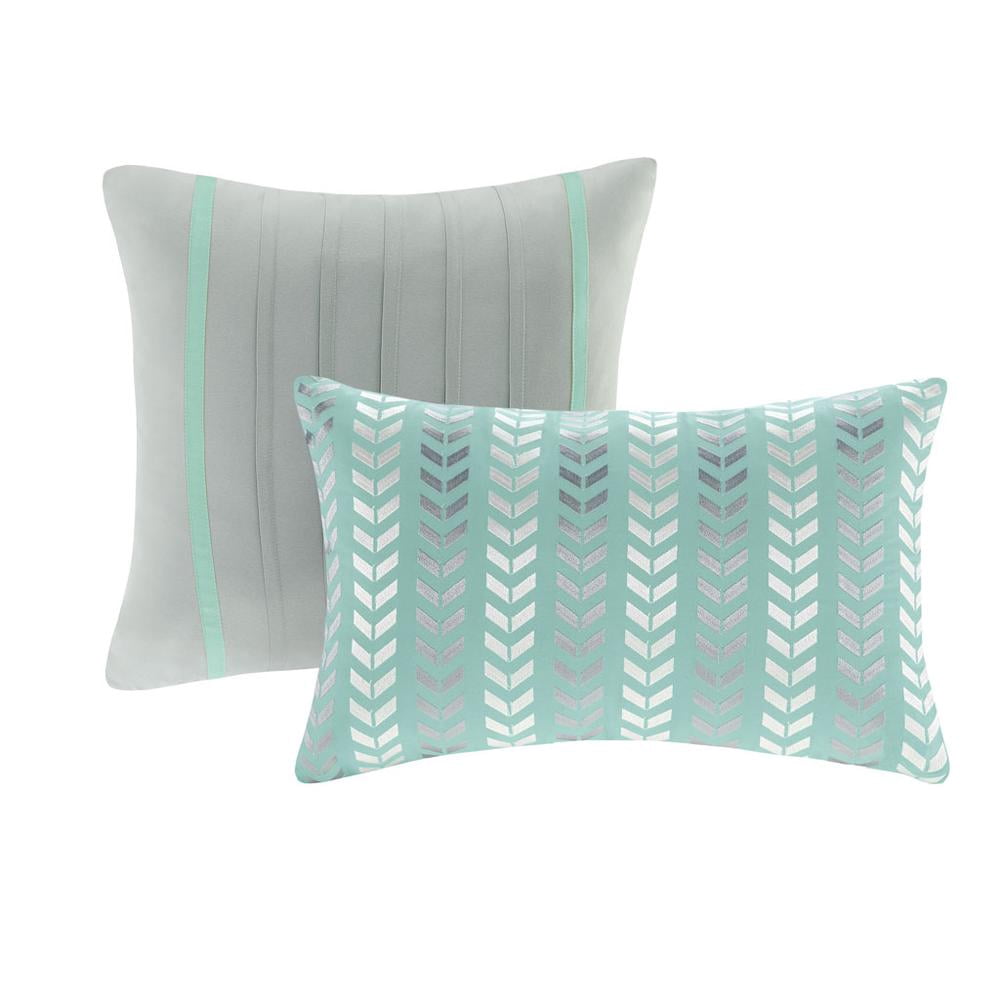Teal Chevron Printed Comforter Set, Belen Kox - Walmart.com