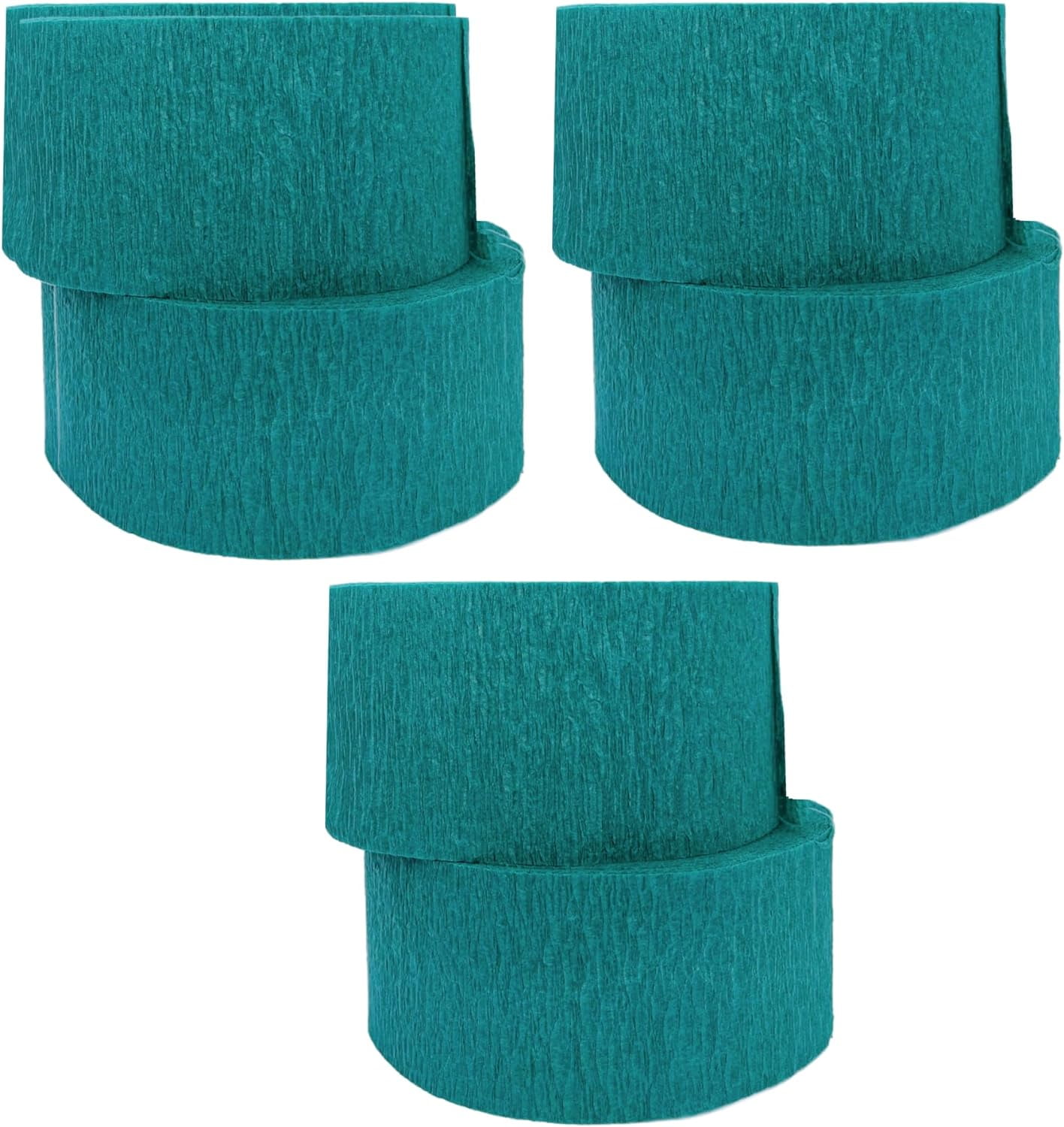 Teal Crepe Paper Streamers, 6 Rolls, 435 Feet Total - Walmart.com