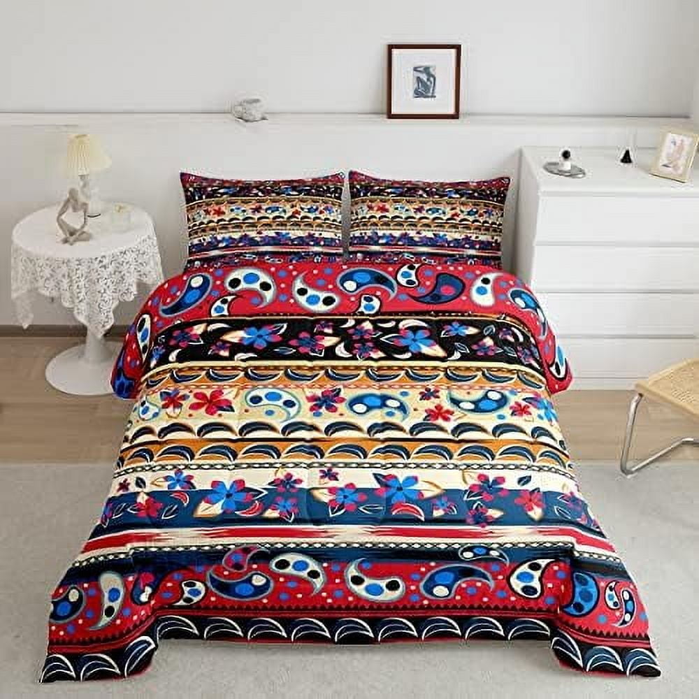 Teal Damask Bedding Set Antique Victorian Baroque Comforter Set Full ...