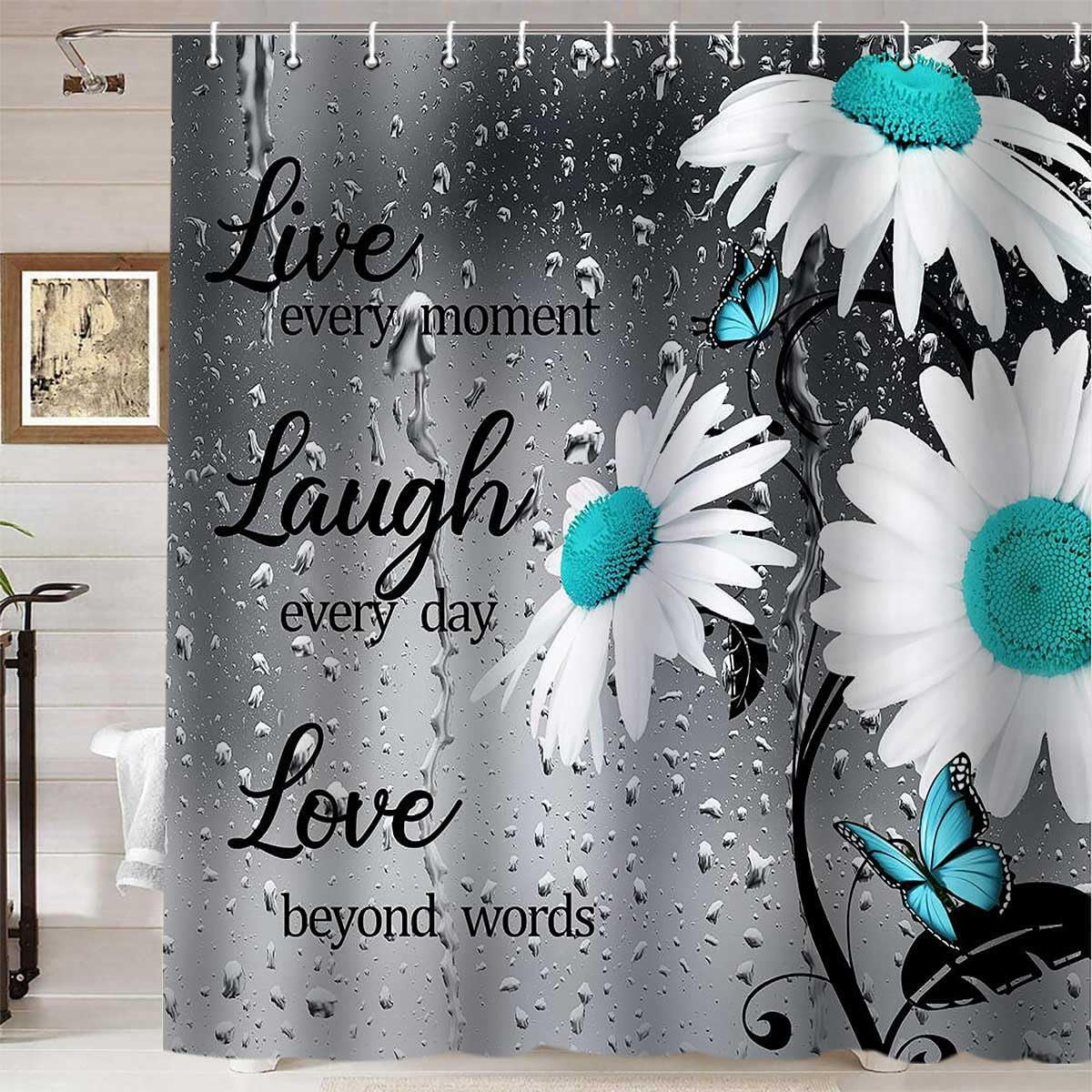 Shower Curtains With Quotesnull