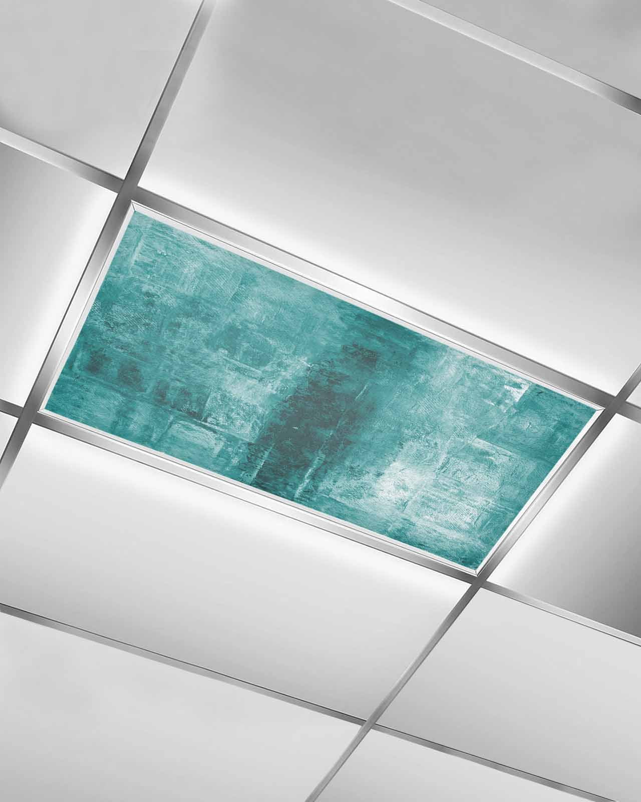 Teal Fluorescent Light Covers for Ceiling Lights 4x2 feet,1 Pack ...