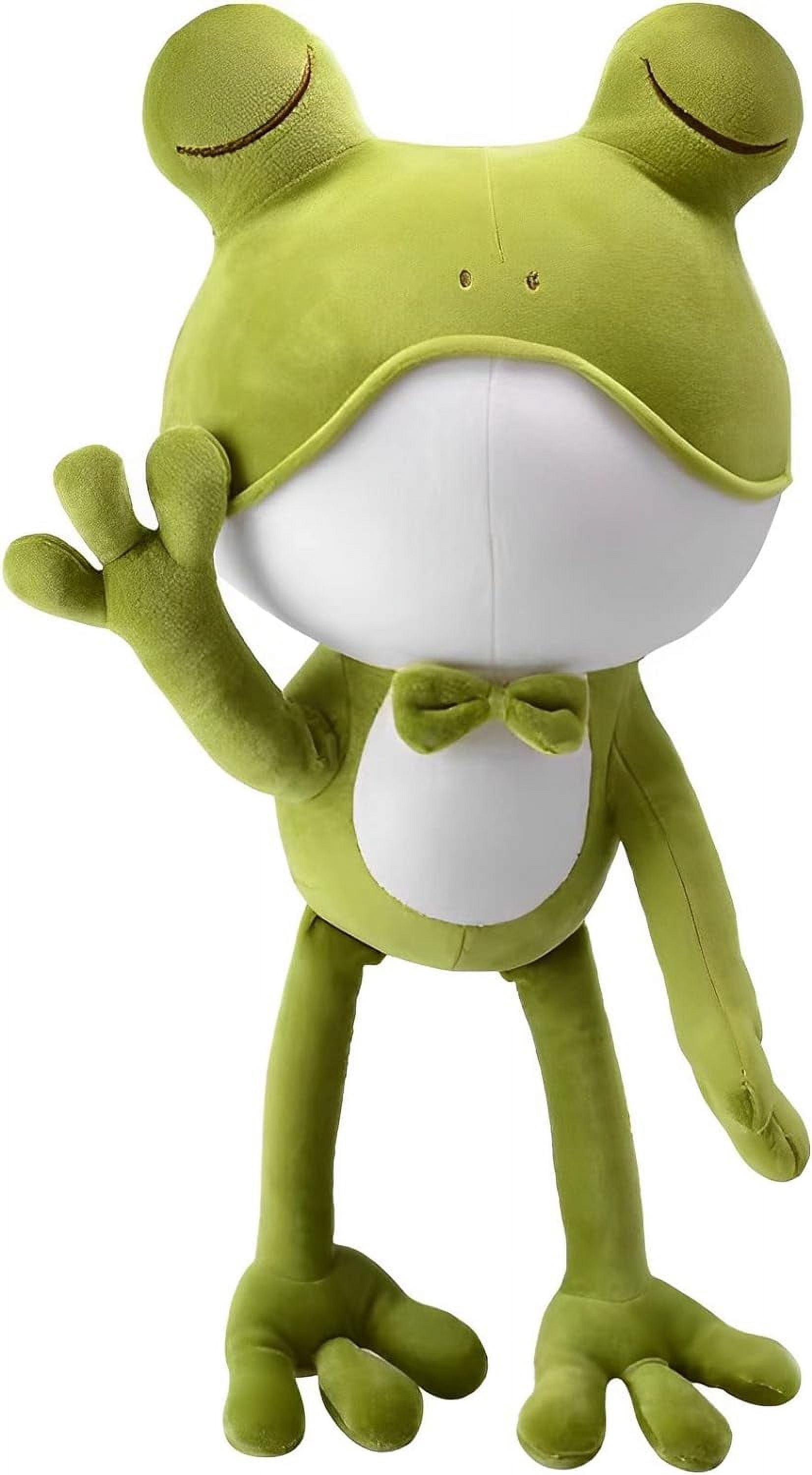 Teal Frog Plush Stuffed Toy - Cute Frog Plush Pillow, Kawaii Frog ...