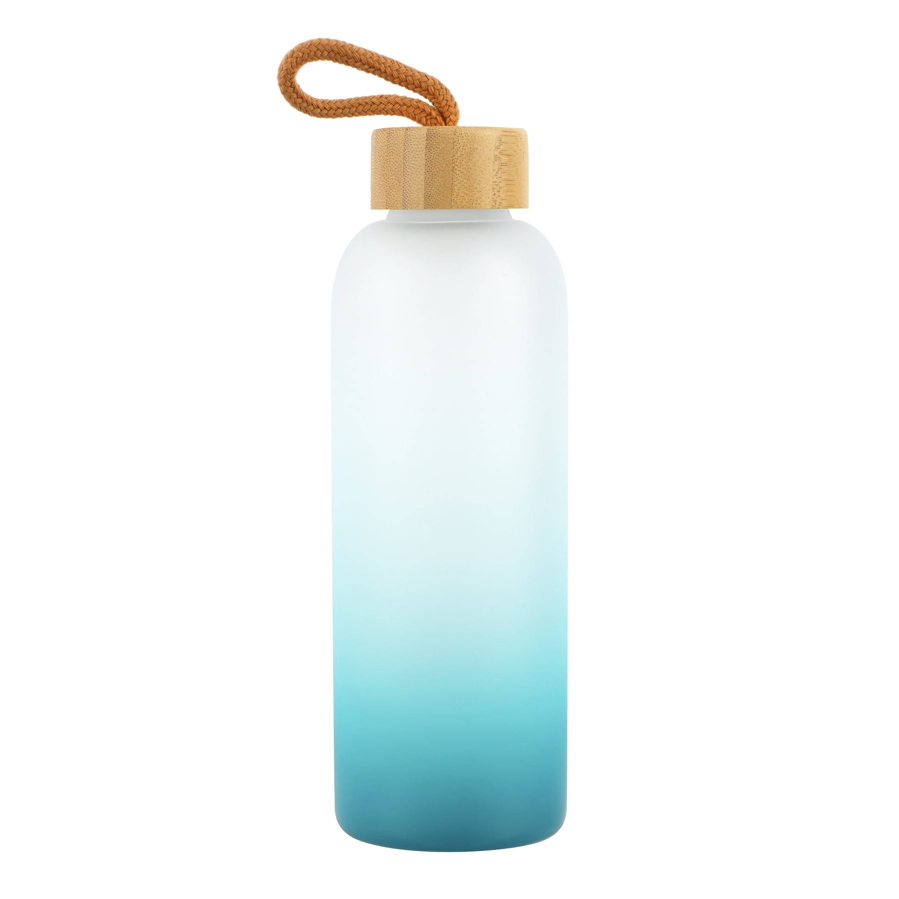 Teal Frosted Glass Sublimation Bottle by Make Market – 24oz Drinkware ...