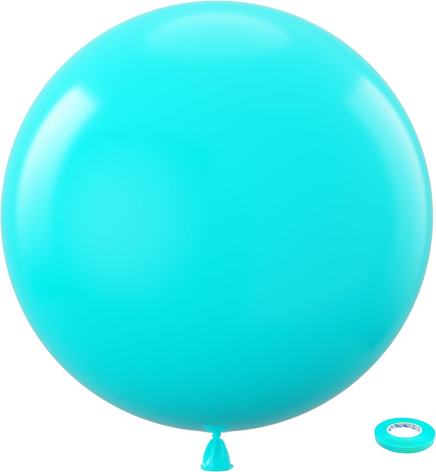 Teal Giant Balloons 36 Inch - 8 Pack Jumbo Teal Balloons Large Round ...