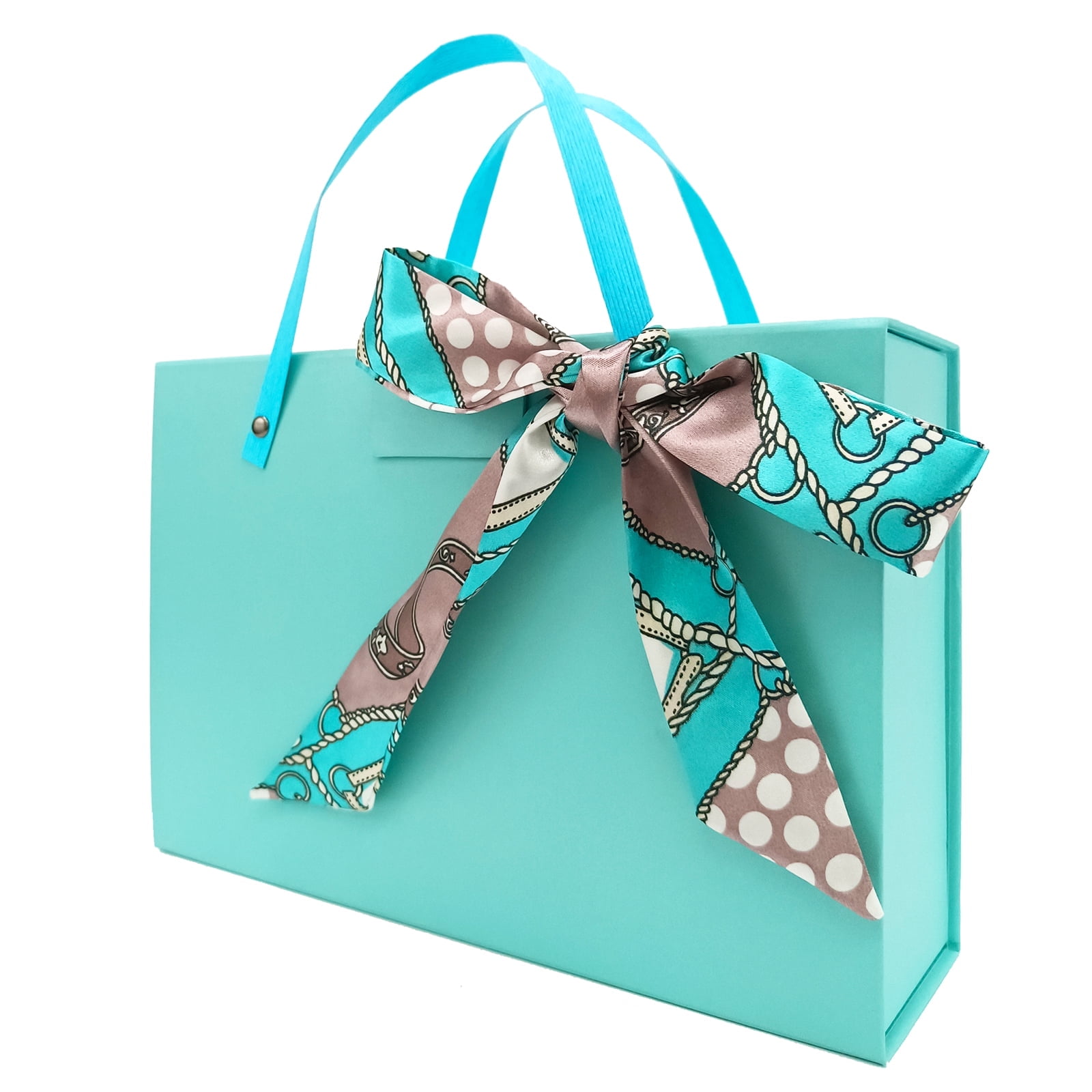 VisonDeco Large Teal Gift Box - 11x7.6x3.5 Inches with Magnetic Lid ...