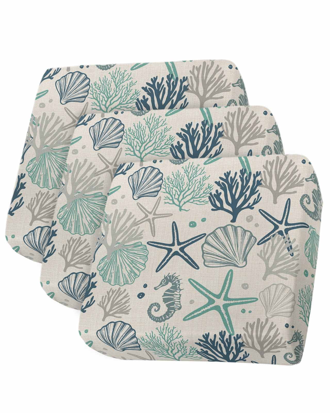 Teal Green Ocean Sofa Couch Cushion Covers Washable, Removable ...
