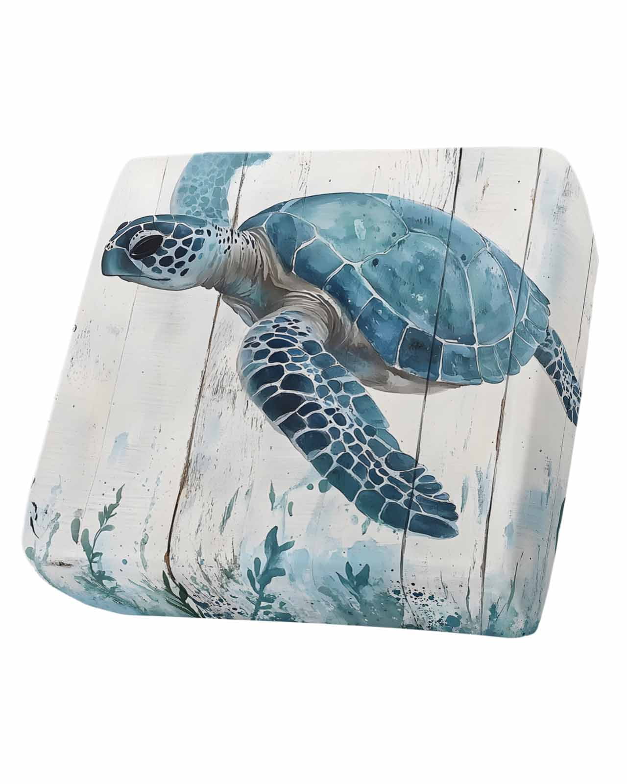 Teal Green Sea Turtle Sofa Couch Cushion Covers Washable, Removable ...