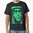 Teal Green Stipple Dot Commando Portrait Military Art Design T-Shirt ...
