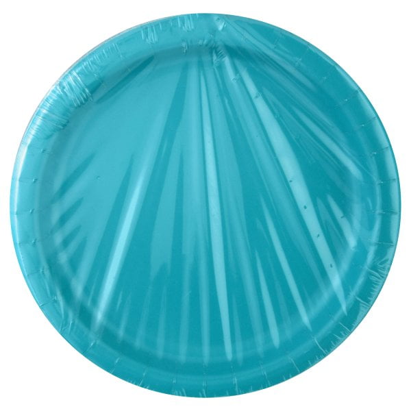 Teal Lagoon Paper Plates 24 Pack - Walmart.com