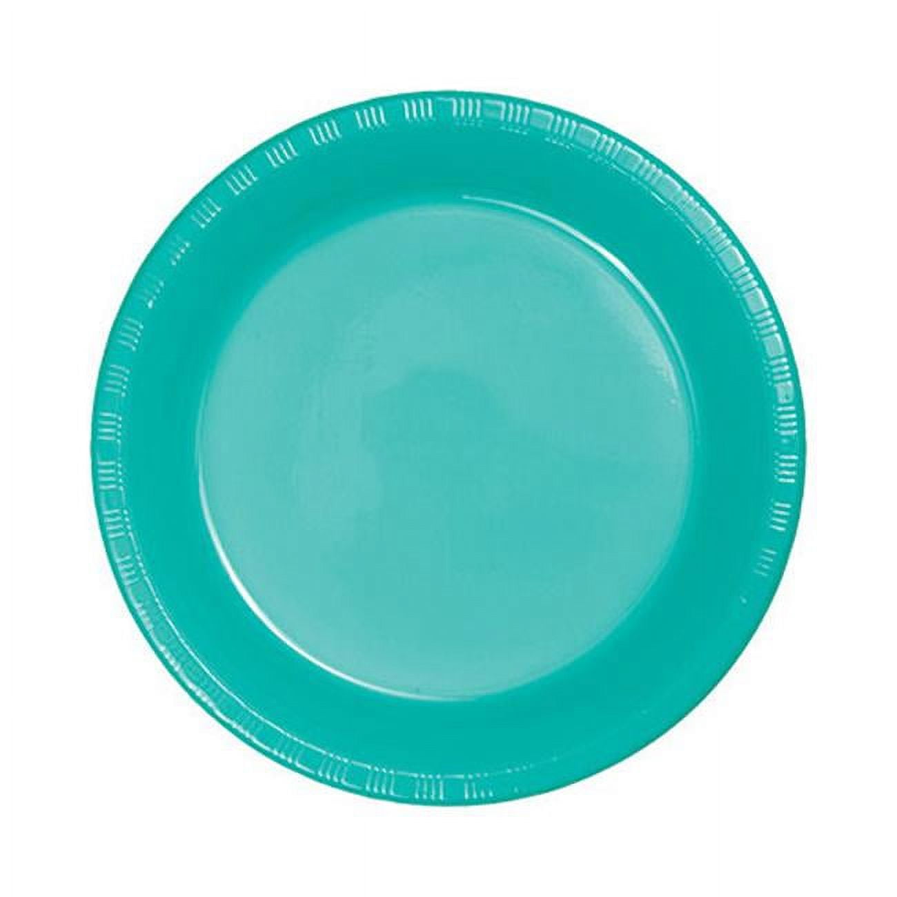 Teal Lagoon Plastic Banquet Plates 20 Pack - Walmart.com