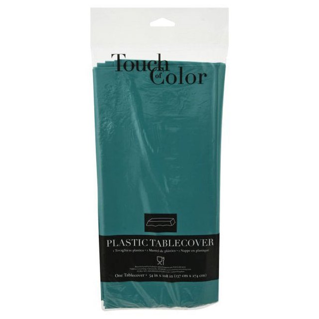 Teal Lagoon Plastic Tablecloth Each - Walmart.com