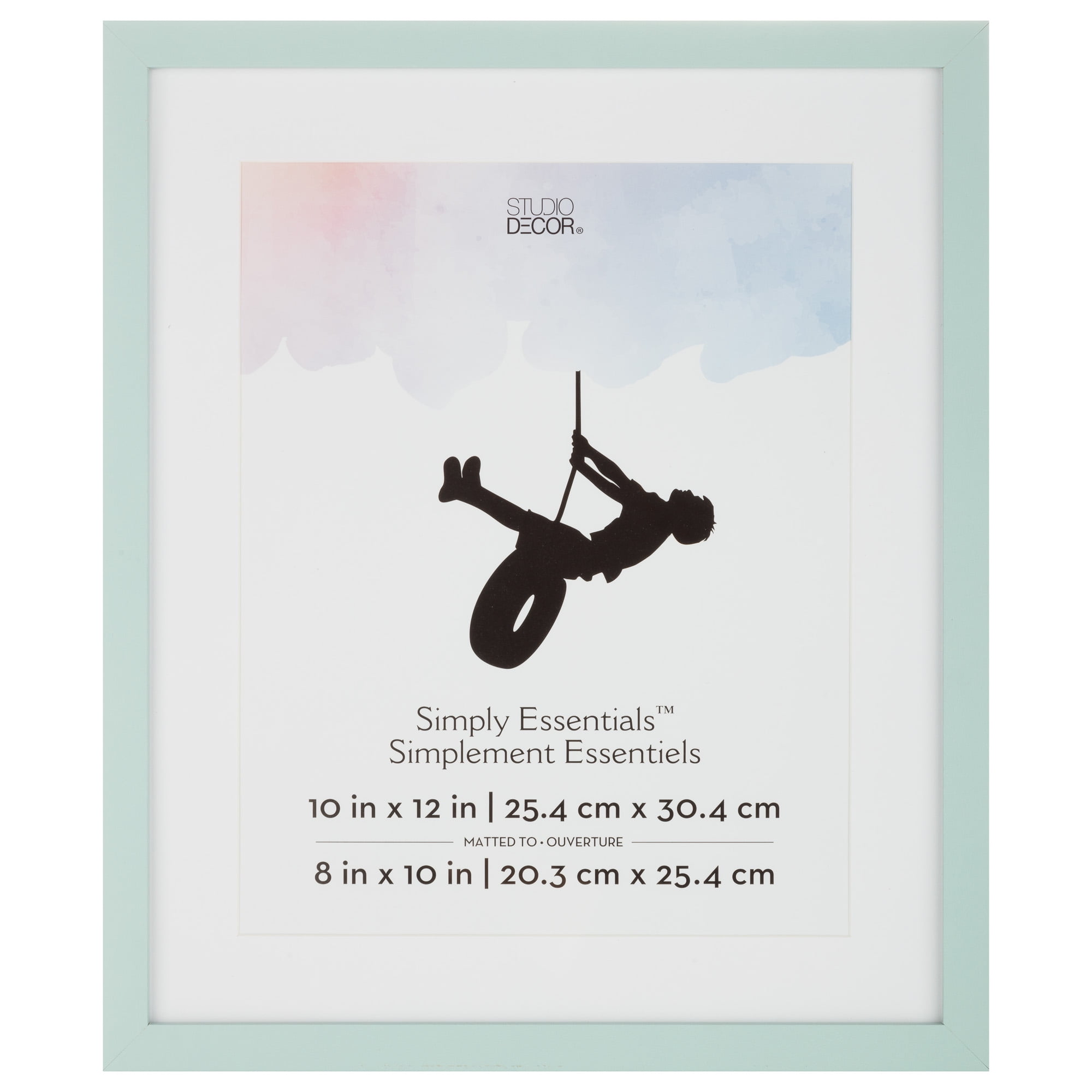 Simply Essentials™ 8" x 10" Teal Linear Frame with Mat by Studio Décor ...