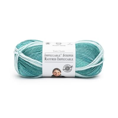 Teal Mint Impeccable Stripes Yarn by Loops & Threads – Medium Weight ...