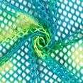 Teal Neon Green Cabaret Stretch Mesh Net Fabric Spandex Hole Costume ...