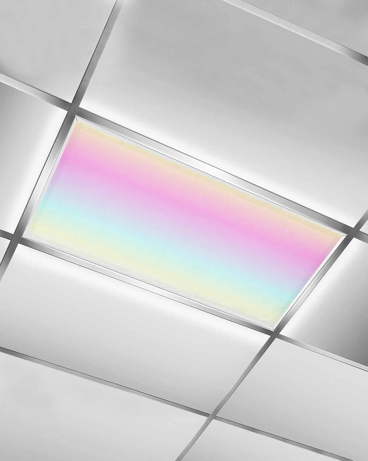 Teal Pink Ombre Fluorescent Light Covers for Ceiling Lights 4x2 feet,1 ...
