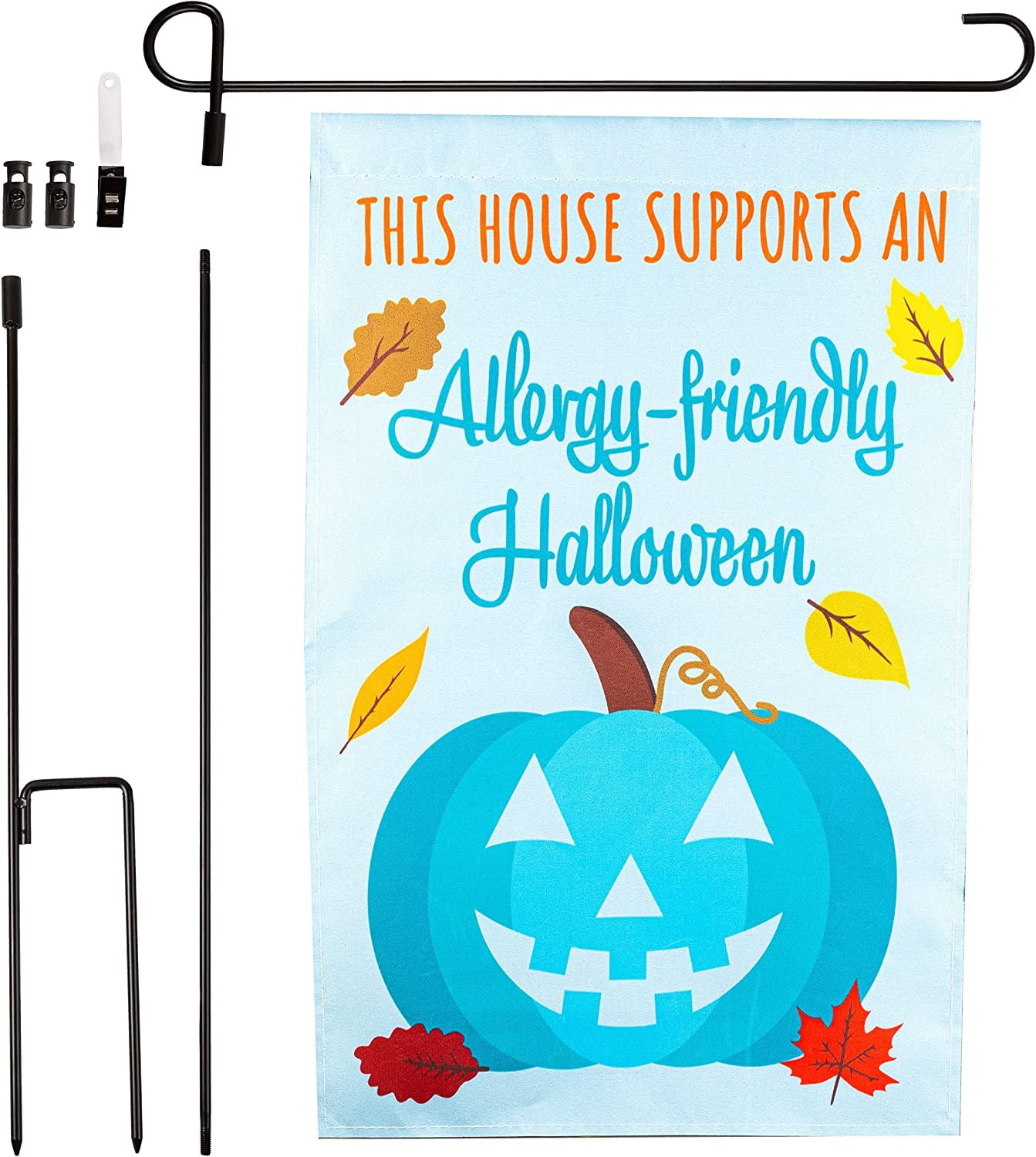 Teal Pumpkin Halloween This House Supports an Allergy Friendly Garden ...