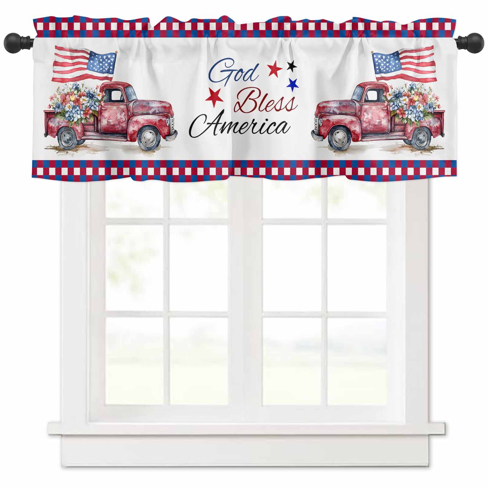Teal Red Ombre Succulent Valances for Windows Farmhouse Kitchen ...