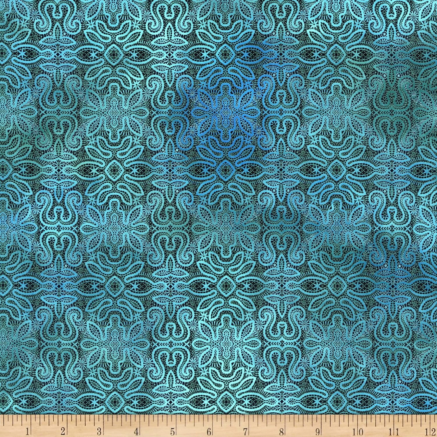 Teal Resplendent Fabric (3 yards) - Cut By Yard From Begng - Walmart.com