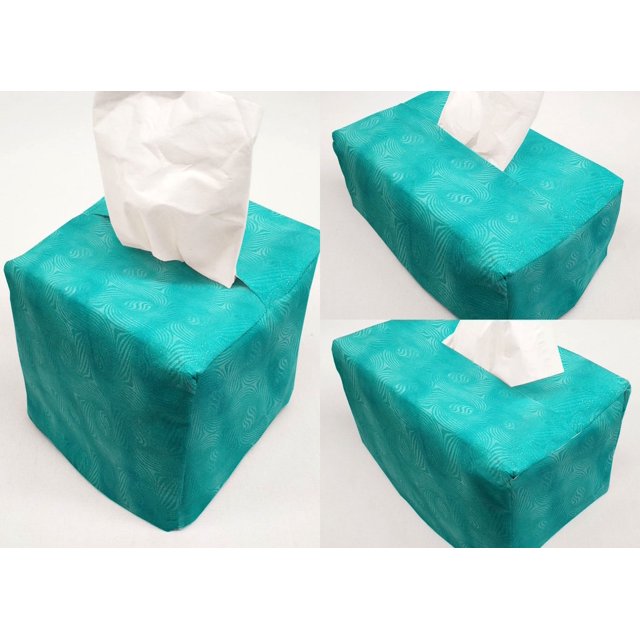 Teal Sparkle Tissue Box Cover by Penny's Needful Things (Tall Rectangle ...