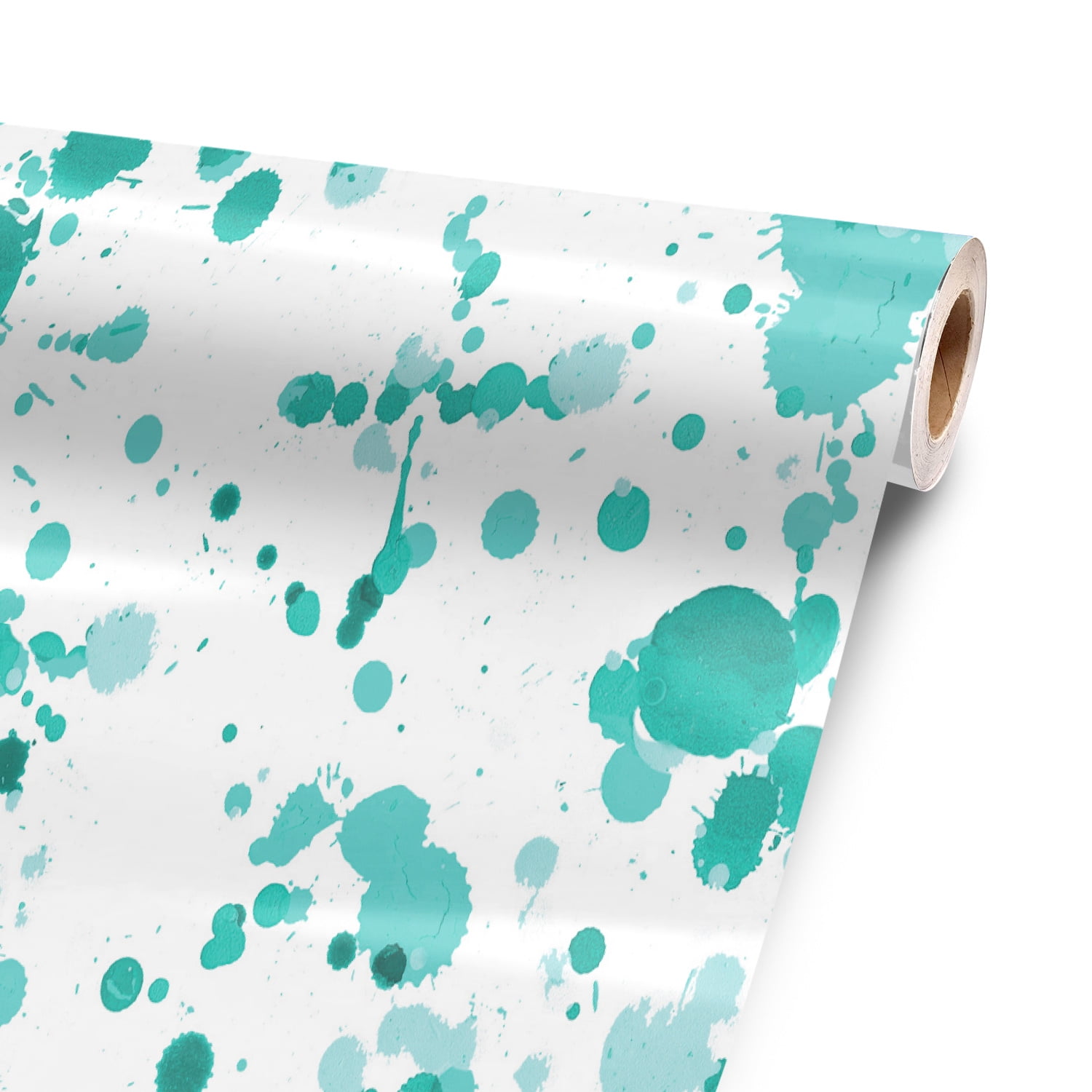Teal Splatter 24” x 52” Vinyl Wrap Sheet for large or custom items | 3M ...