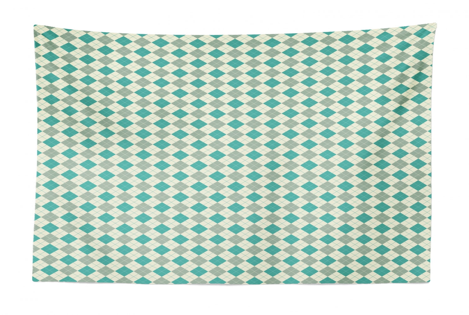 Teal Stripe Tapestry, Ethnic Illustration of Aztec Inspired Elements ...