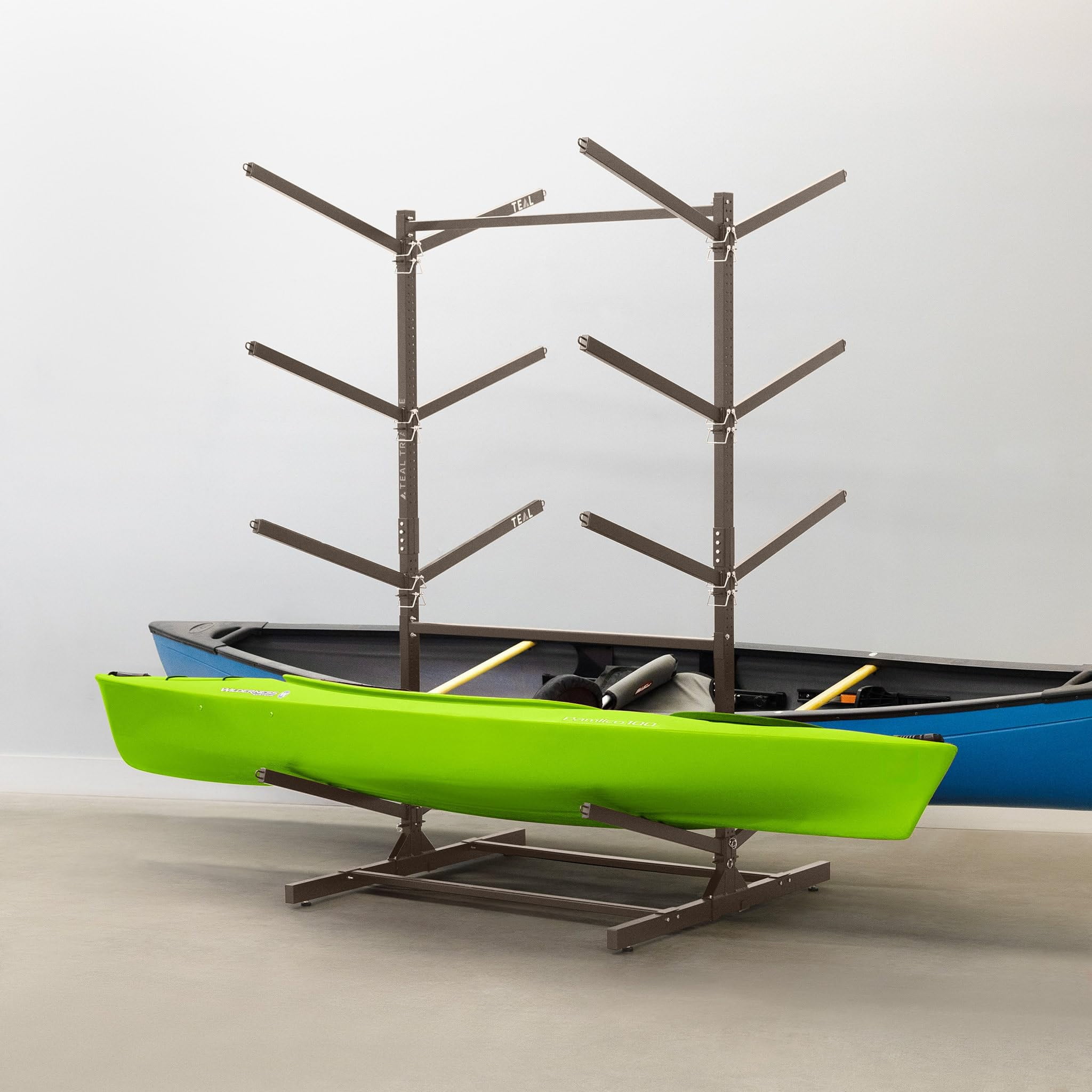 Teal Triangle Freestanding G-Watersport 8 Kayak and SUP Outdoor Storage ...