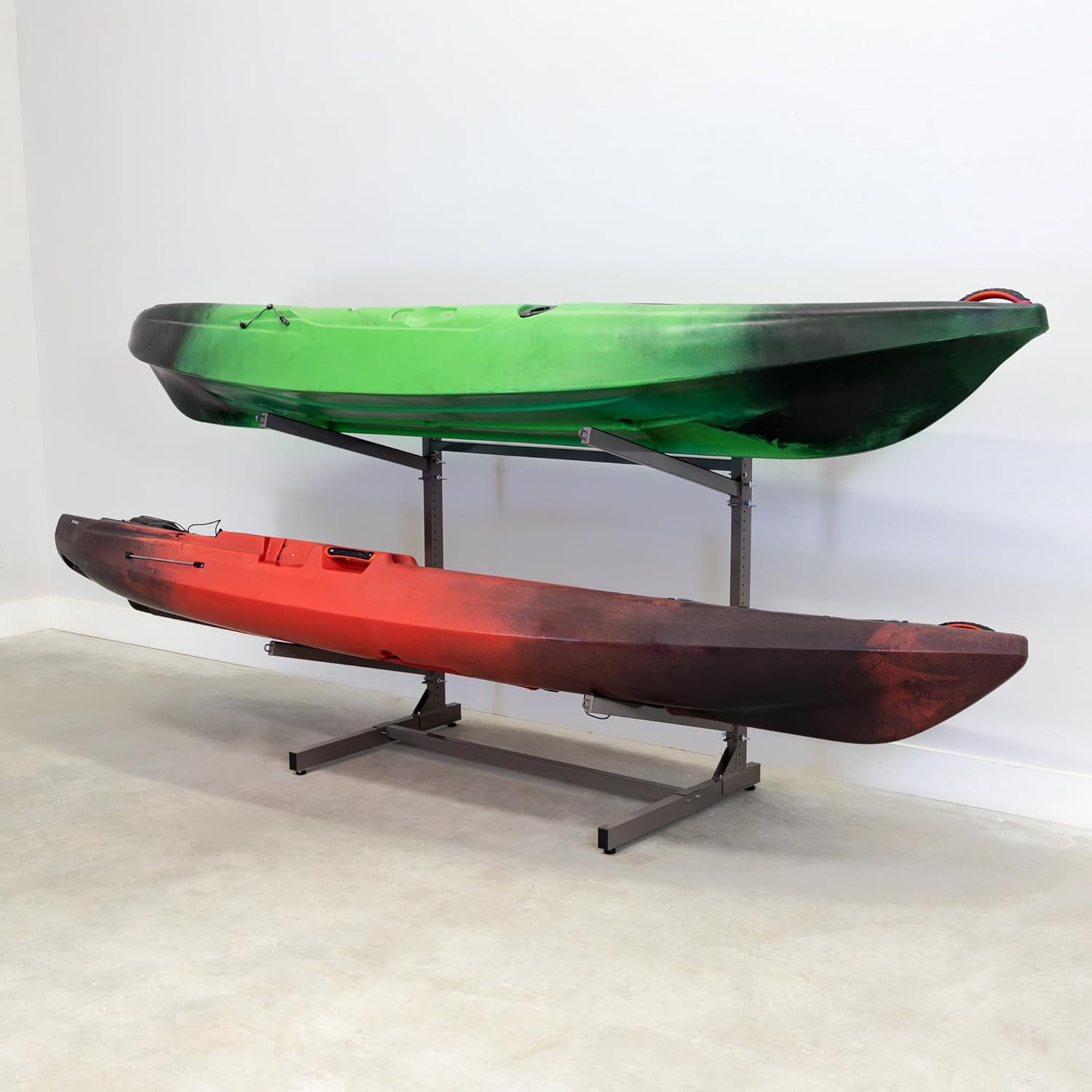 Teal Triangle Freestanding Kayak Storage Rack - Storage Rack for 2 ...