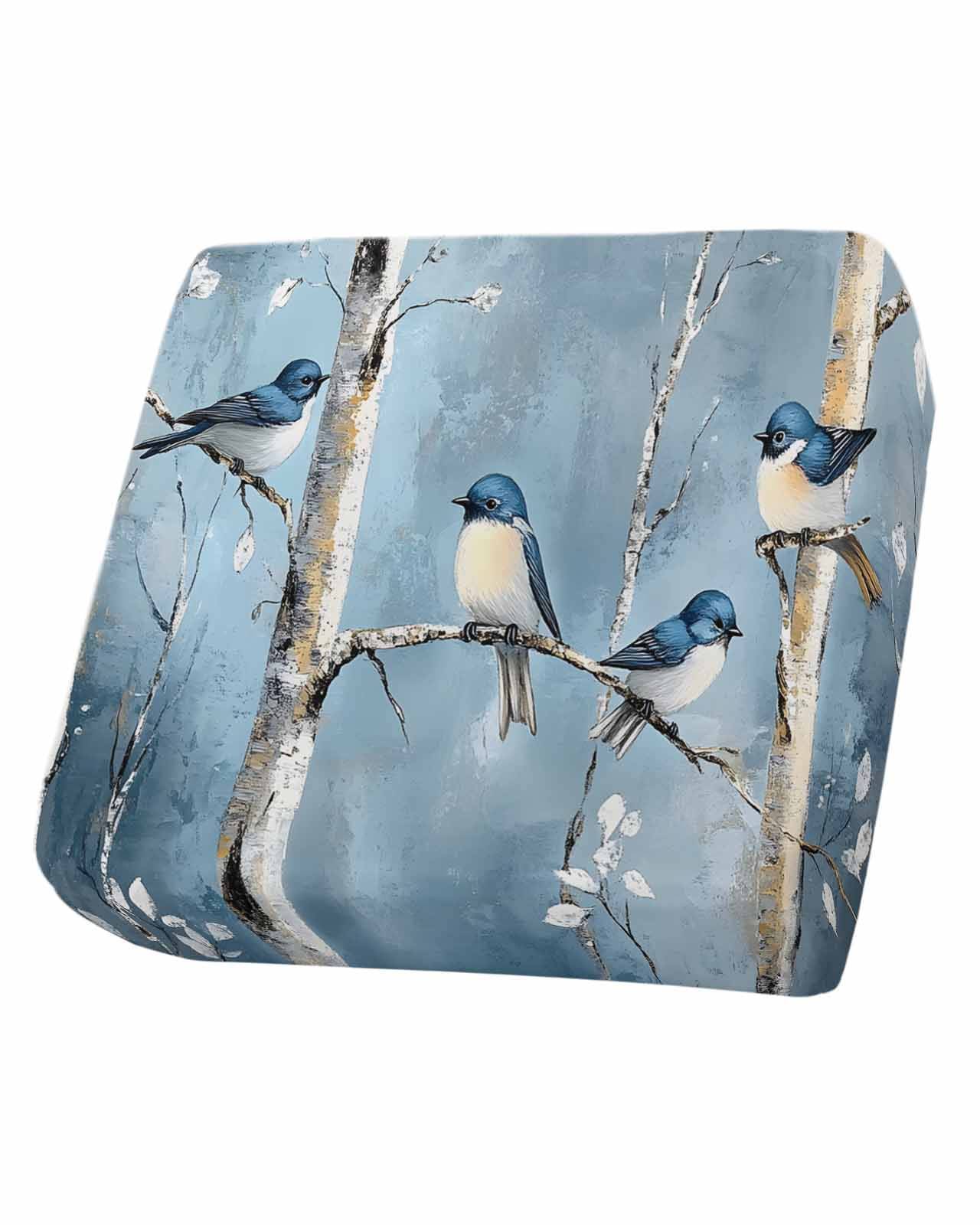 Teal Vintage Branches Sofa Couch Cushion Covers Washable, Removable ...