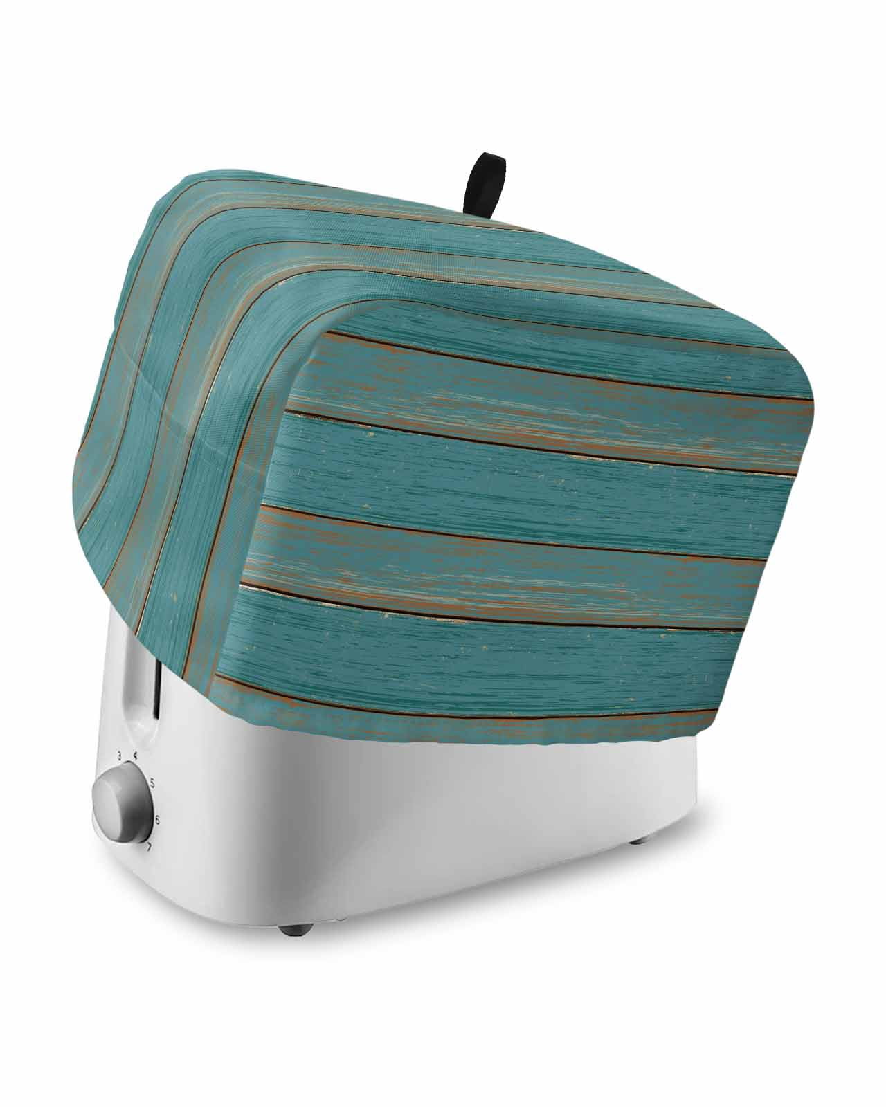 Teal Wood Grain Toaster Cover 2 Slice, Small Kitchen Appliance Covers ...