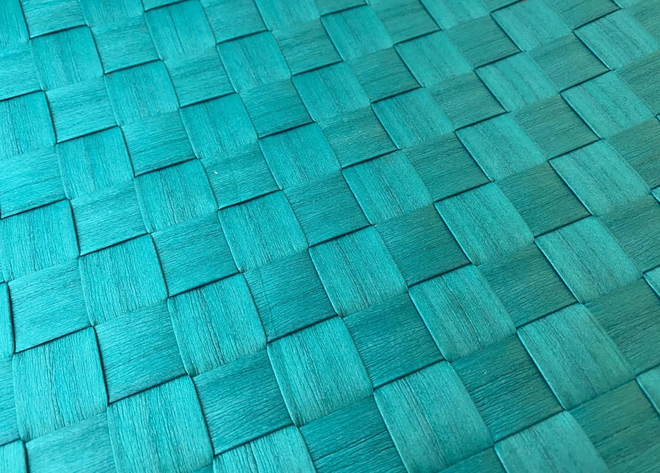 Teal aqua green turquoise Webbing Braided Woven Polypropylene Plastic ...