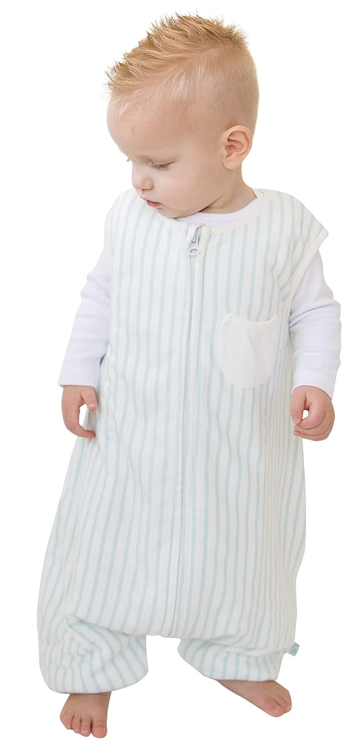 Tealbee Dreamsuit - Bamboo Sleep Sack with Legs - (1.5 Tog) Stripes 12m ...