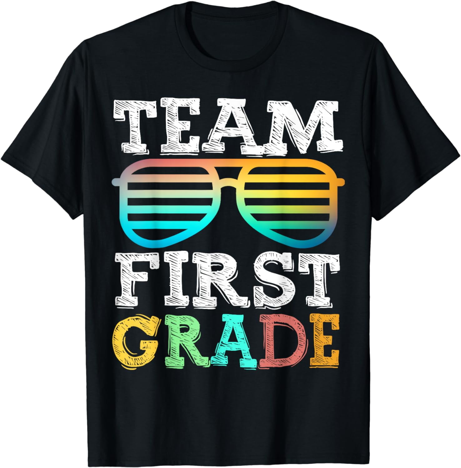 Team 1st Grade Squad First Teacher Student Back To School T-Shirt ...