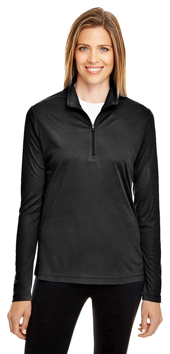 Team 365 Ladies' Zone Performance Quarter-Zip, Moisture-Wicking, UV ...