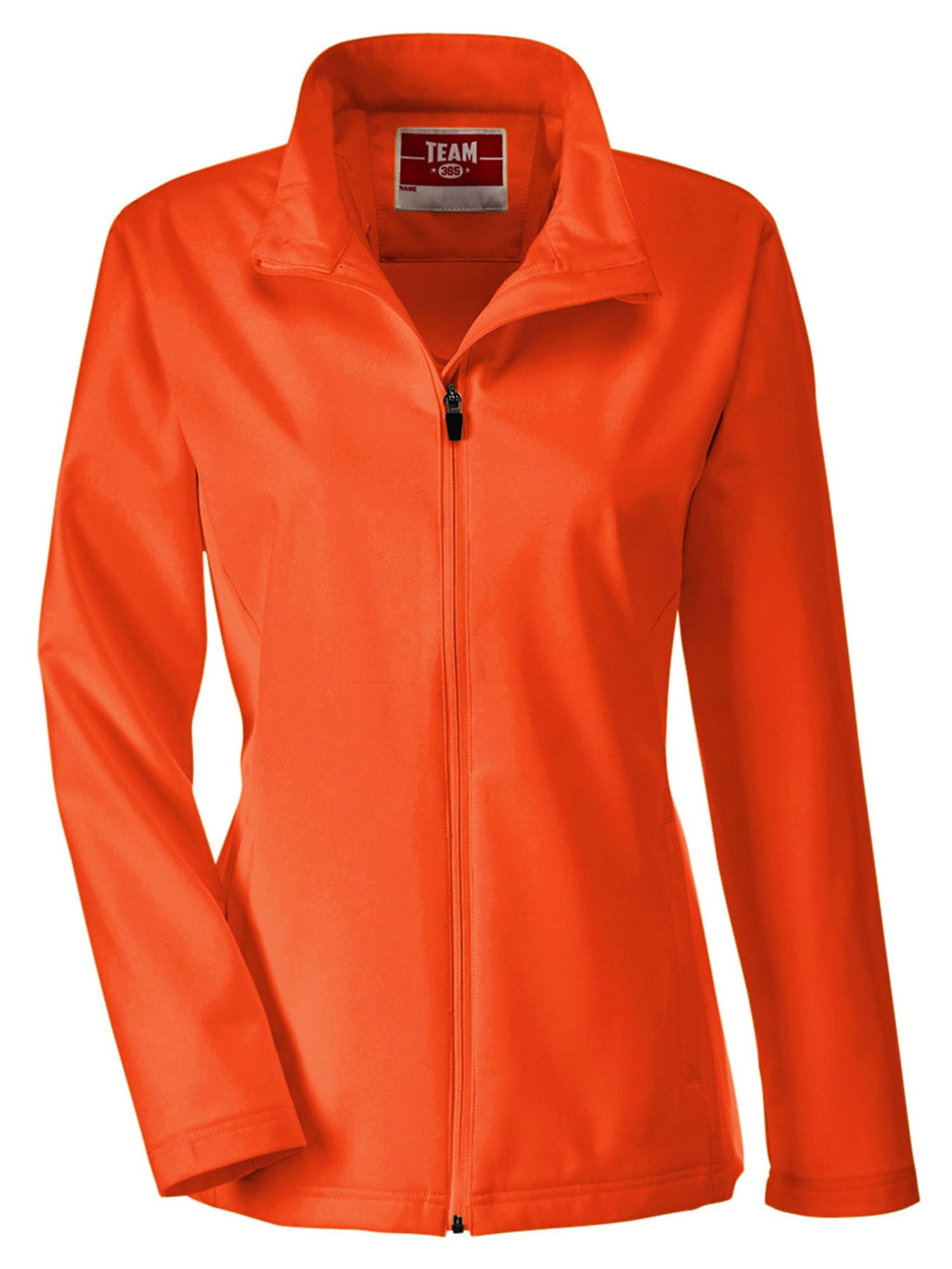 Team 365 Womens Leader Soft Shell Jacket, Sport Orange, Large, Style ...