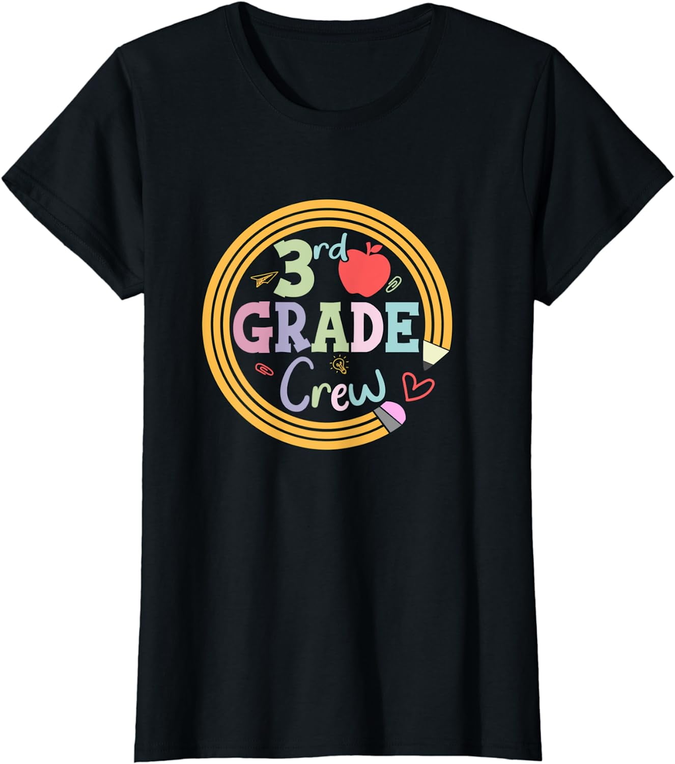 Team 3rd Grade Crew Back To School Kids Teacher T-Shirt - Walmart.com