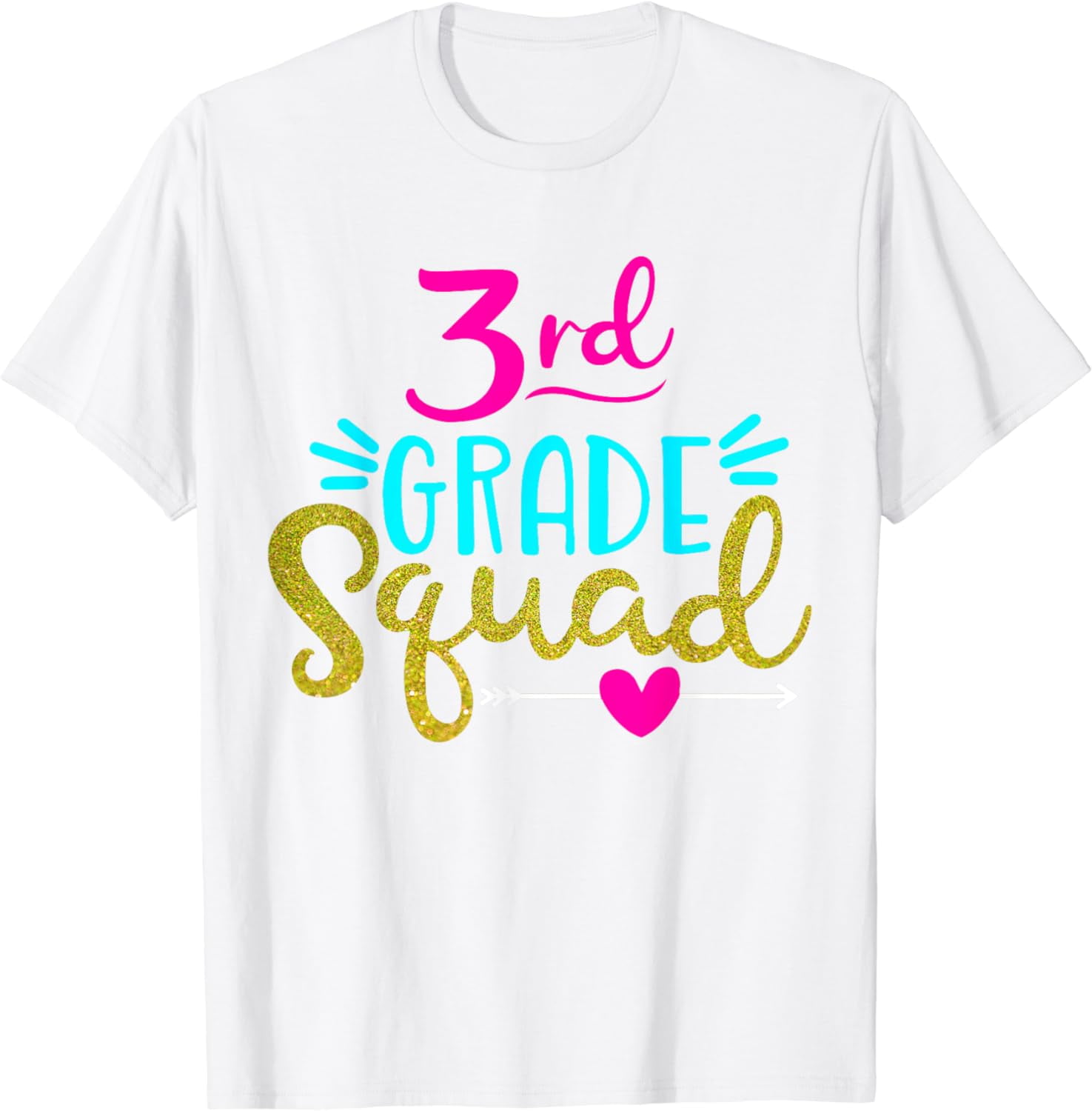 Team 3rd Grade Squad Third Grade Squad Teacher Student Funny T-Shirt ...