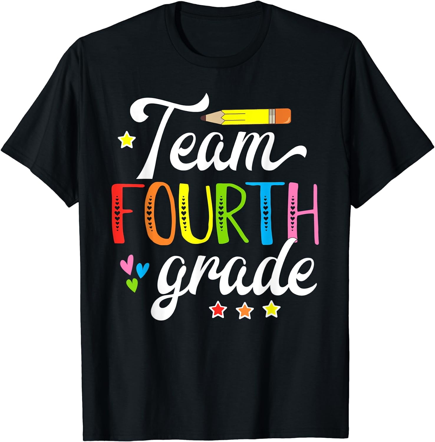 Team 4th Grade Teacher Student First Day Of School T-Shirt - Walmart.com