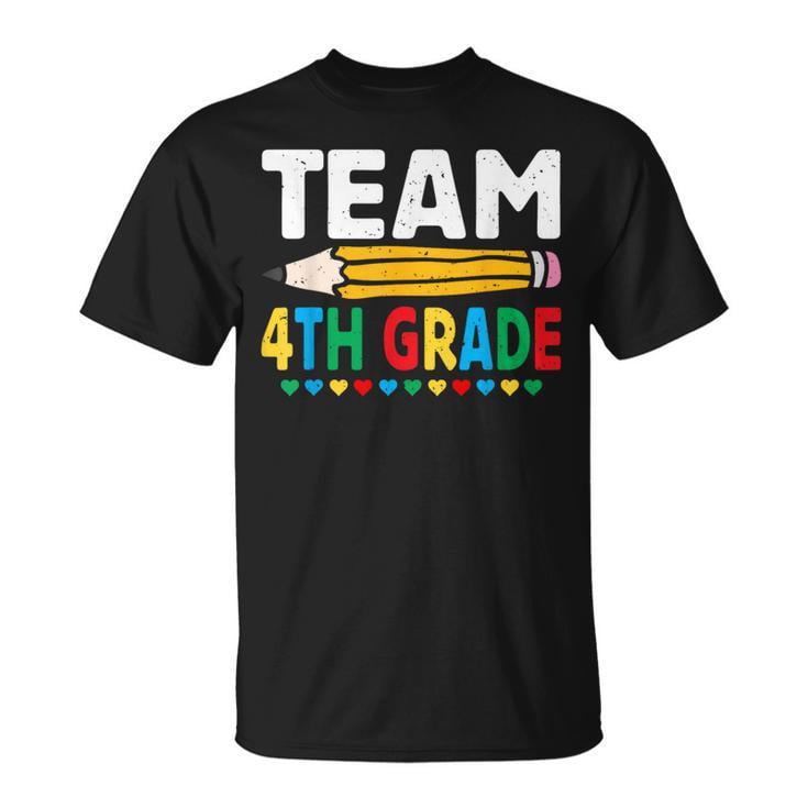 Team 4th Grade Teacher T-Shirt – 4th Grade Team School Spirit Shirt ...