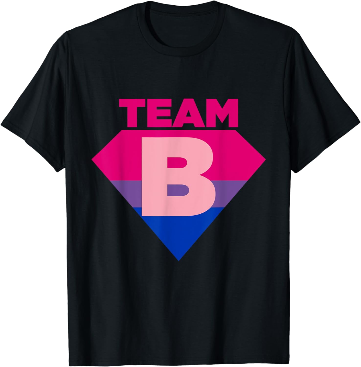 Team B Bisexual Symbol T-Shirt - Bi Sexual Flag Sign Tee - Walmart.com