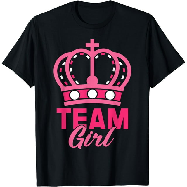 Team Baby Girl 2024 Family Pregnancy Gender Reveal Princess T-Shirt ...